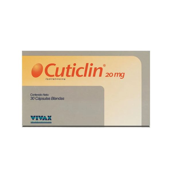 CUTICLIN 20 MG X 30 CAP | FARMAREBAJAS