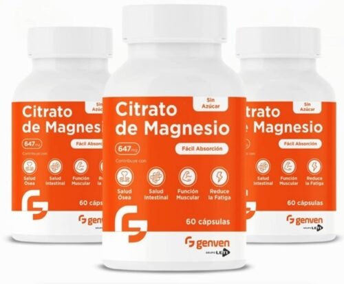 CITRATO DE MAGNESIO 647MG X 60CAP GENVEN | FARMAREBAJAS